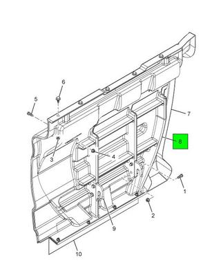 3617884C4 Navistar International | Rear Chassis Skirt Panel Right Short ...