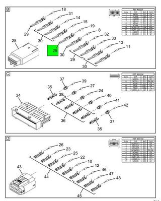 3612308C1 Navistar International | Framatome 28 Terminal - 25 Pack ...