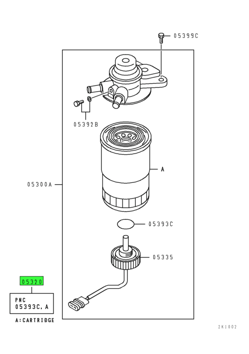 ME132525 | Mitsubishi FUSO® | Fuel Filter Element Kit | Source One ...