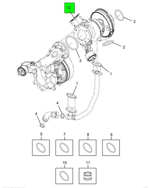7095966C1 Navistar International | GASKET TURBINE INLET | Source One ...