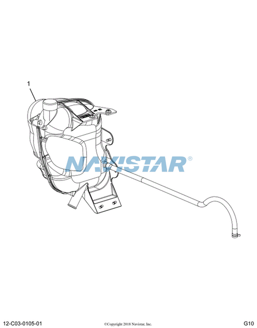 2602935C91 | Navistar International® | SURGE TK WITH HOSE CLAMP 1 PORT ...