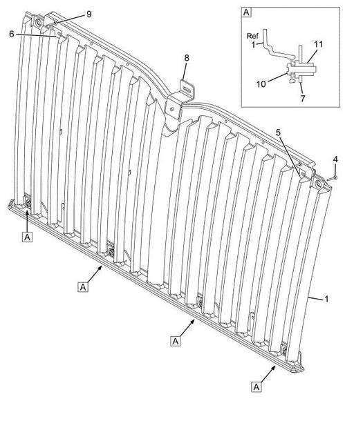 3588742C91 Navistar International | GRILLE ASM CHRM FXD W/O SCREEN ...