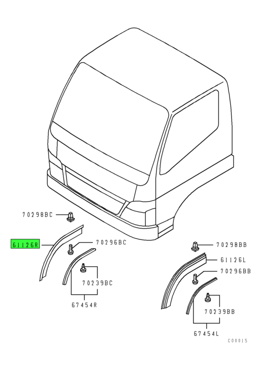 MK403152 Mitsubishi FUSO | Front Upper Right Hand Side Fender | Source ...