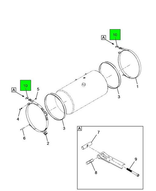 2515207C92 Navistar International | KIT FUEL TANK STRAP TIGHTENING ...