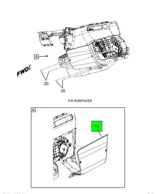 3765287C91 Navistar International | PANEL FLAT IP ASSEMBLY LOWER PASS ...