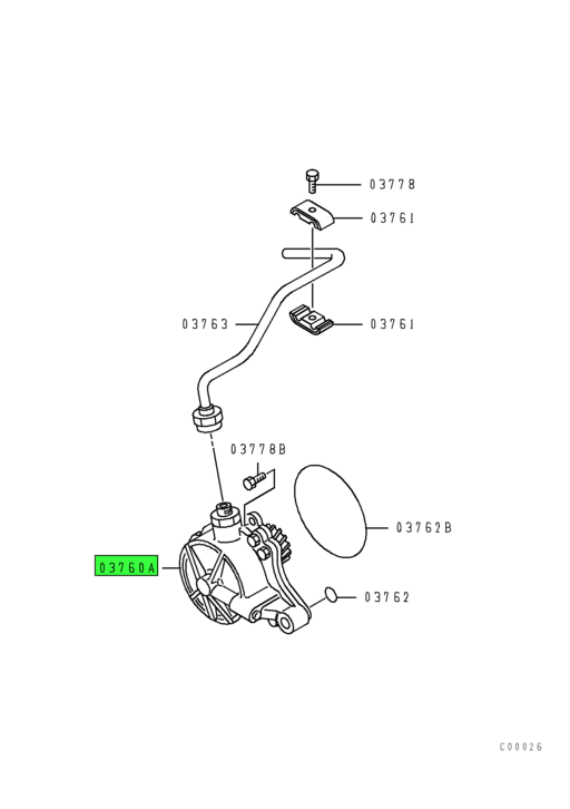 ME013497 Mitsubishi FUSO | Vacuum Pump Assembly | Source One Parts Center