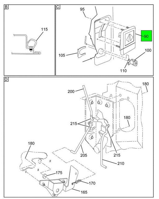 3550931C91 Navistar International | HANDLE OUTSIDE DOOR OUTSIDE ...
