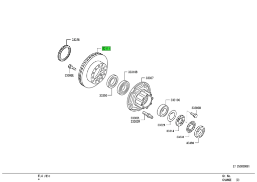 MX925100 Mitsubishi FUSO | Rear Brake Disc | Source One Parts Center