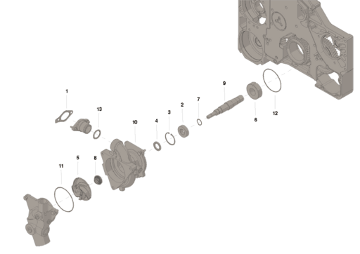 3803403 Genuine Cummins® Water Pump | Source One Parts Center